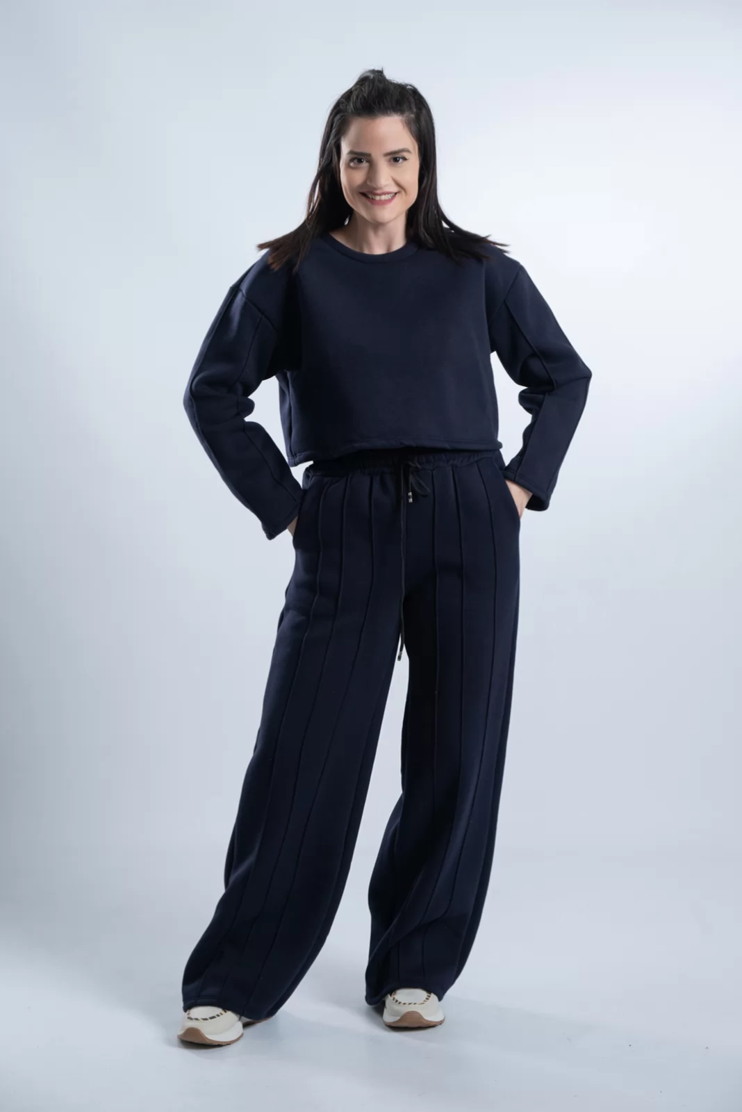Σετ Φόρμας Scuba Navy Blue | Marilyn Boutique