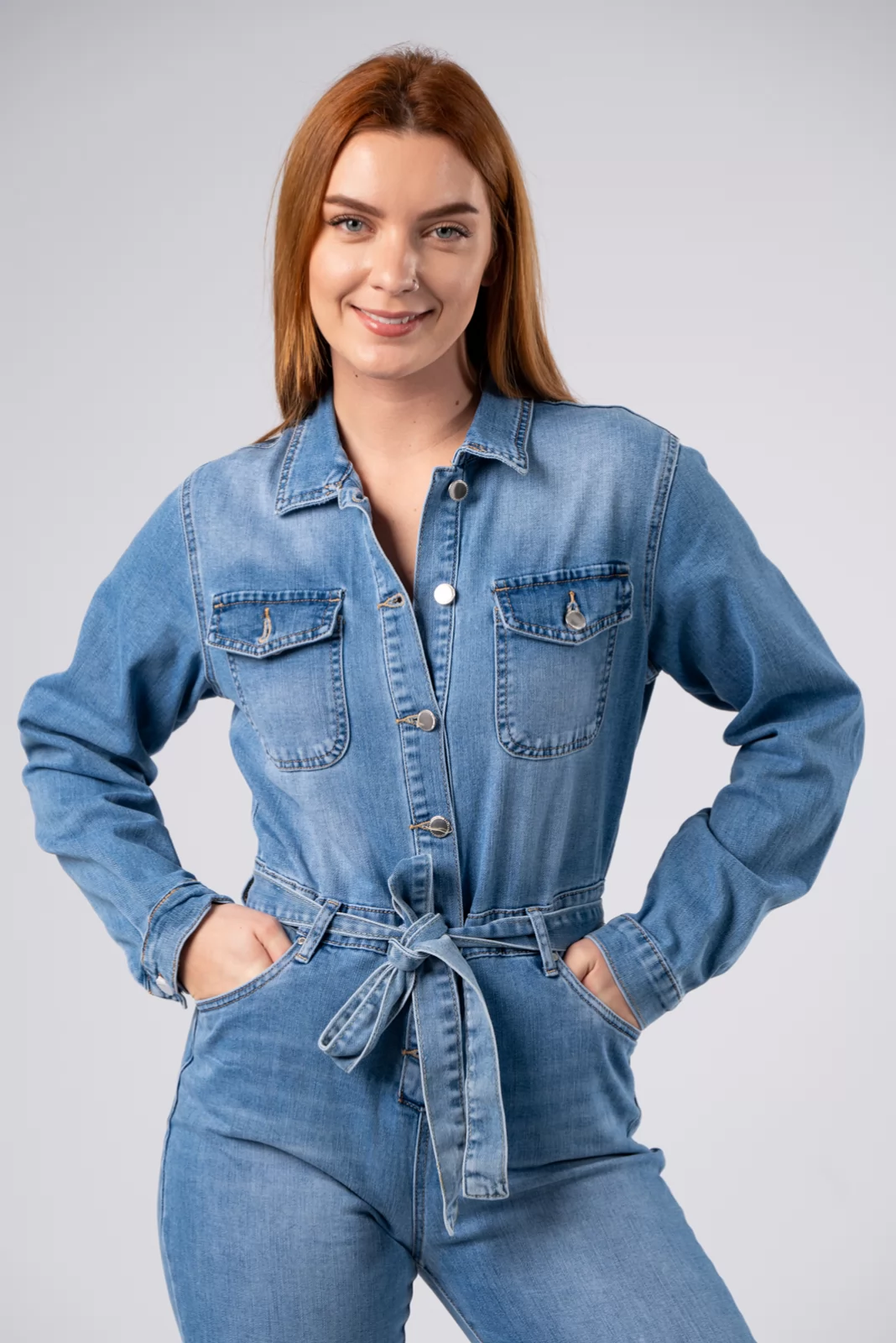Marilyn Boutique Γυναικεία Ρούχα Τζιν Φόρμα Denim Blue